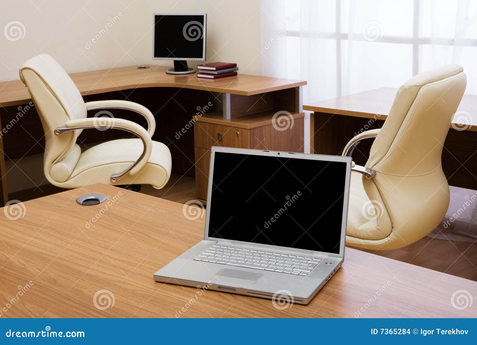 Laptop on a table stock photo. Image of room, monitor - 7365284