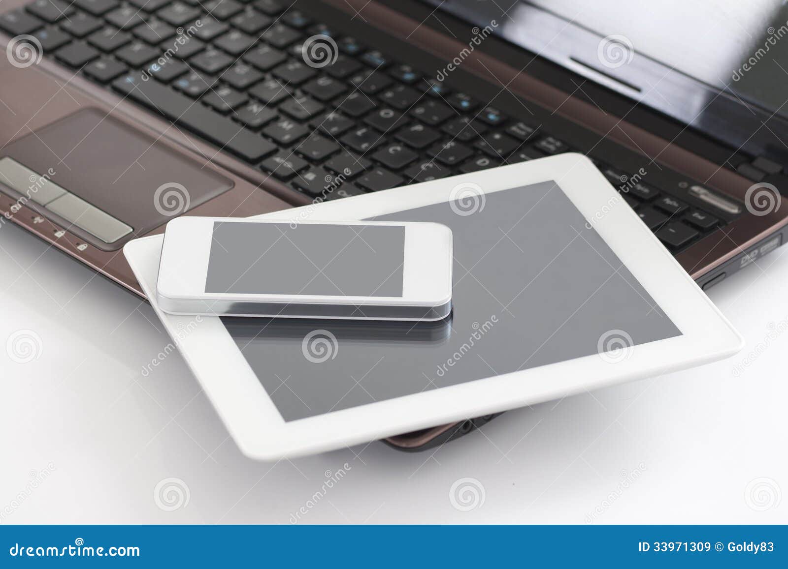 Laptop, Tablet PC & Smart Phone Stock Image - Image of personal ...