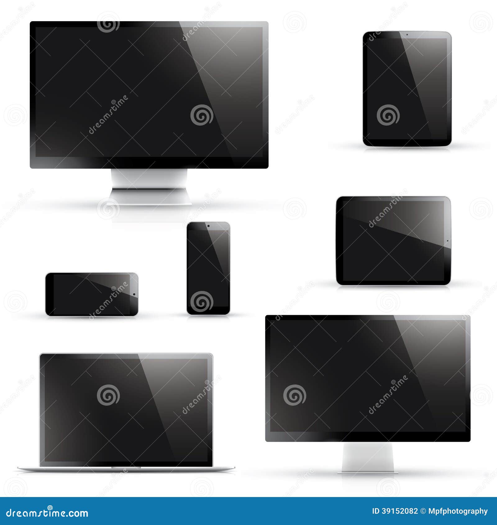 Laptop, Tablet, Smartphone, Computer Vectors Stock Vector ...