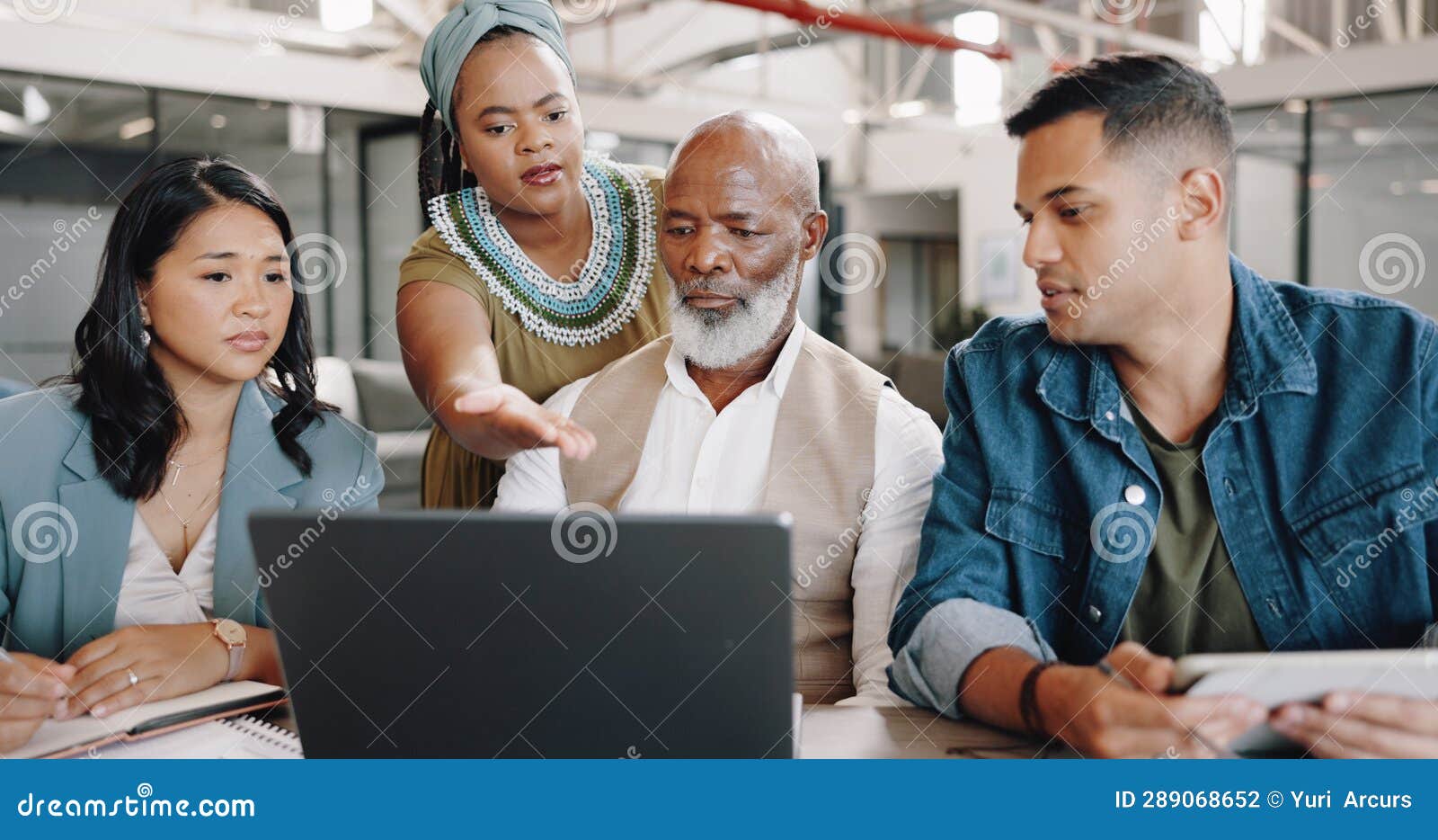 Laptop, Teamwork or Business People in Meeting Problem Solving on an ...