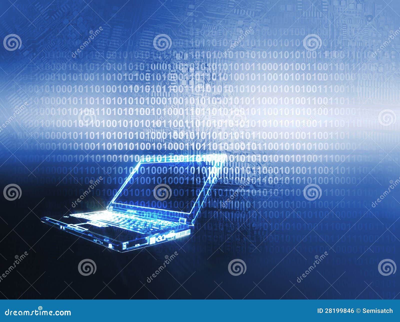 Laptop Technology Background Stock Illustration - Illustration of ...