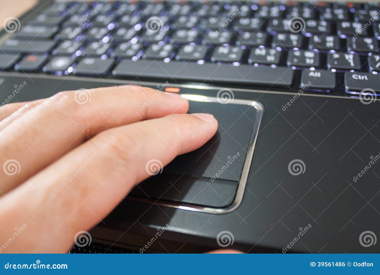Laptop touchpad stock photo. Image of modern, close, internet - 39561486