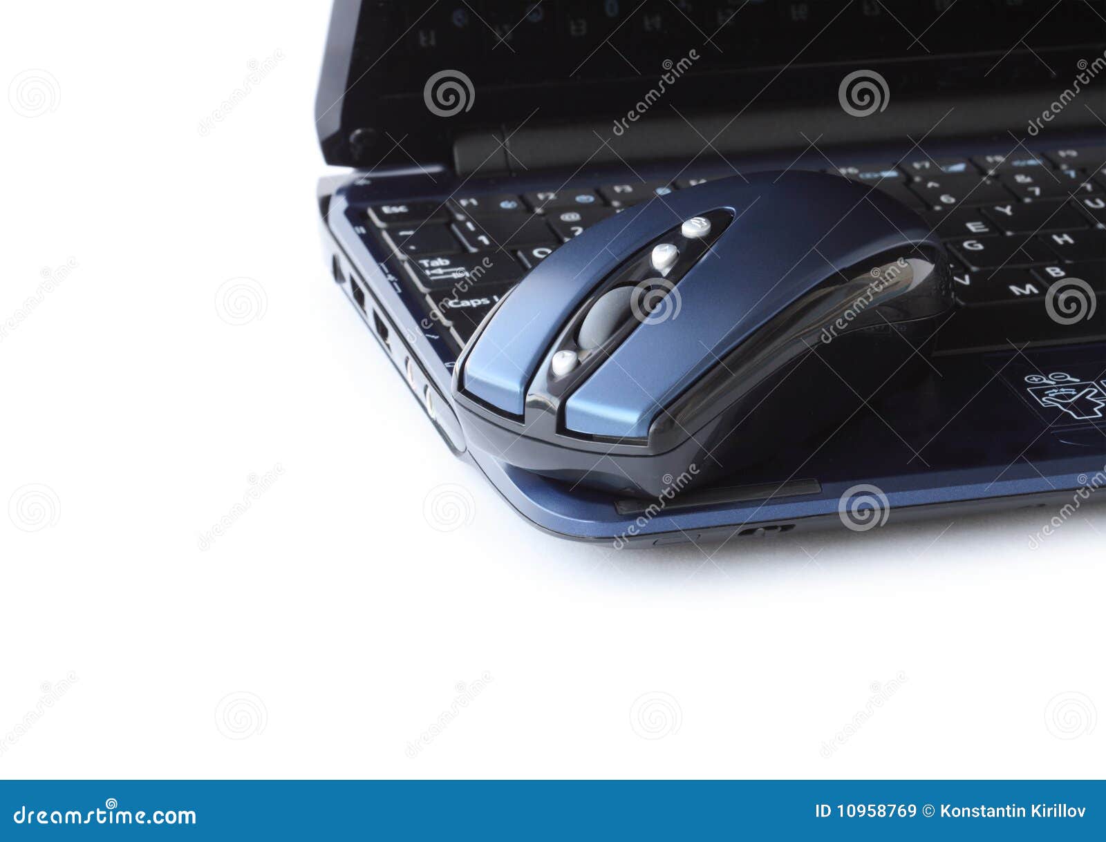 Laptop-und Computer-Maus stockbild. Bild von konzepte - 10958769