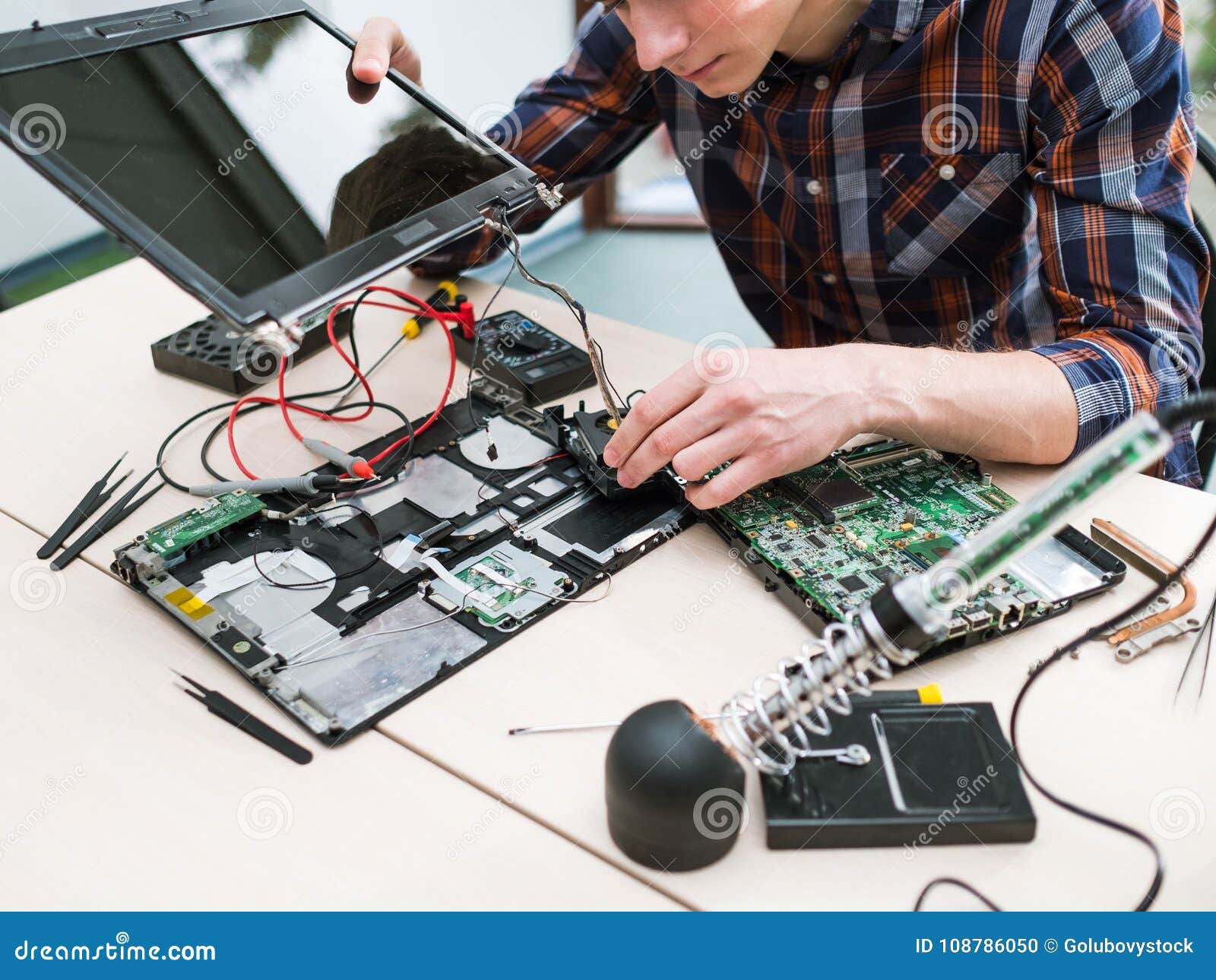 Laptop Upgrade Technology Memory Hard Disk Stock Photo - Image of ...