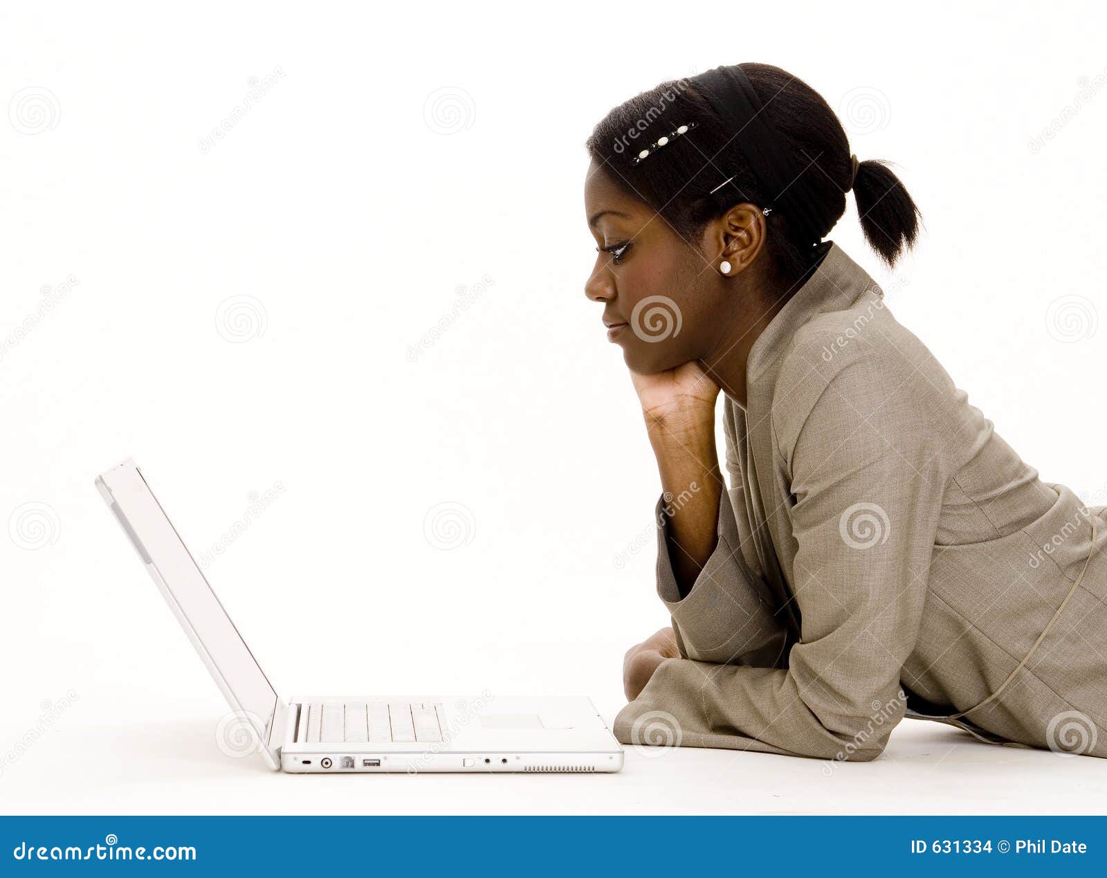 Laptop User stock photo. Image of business, female, portrait - 631334