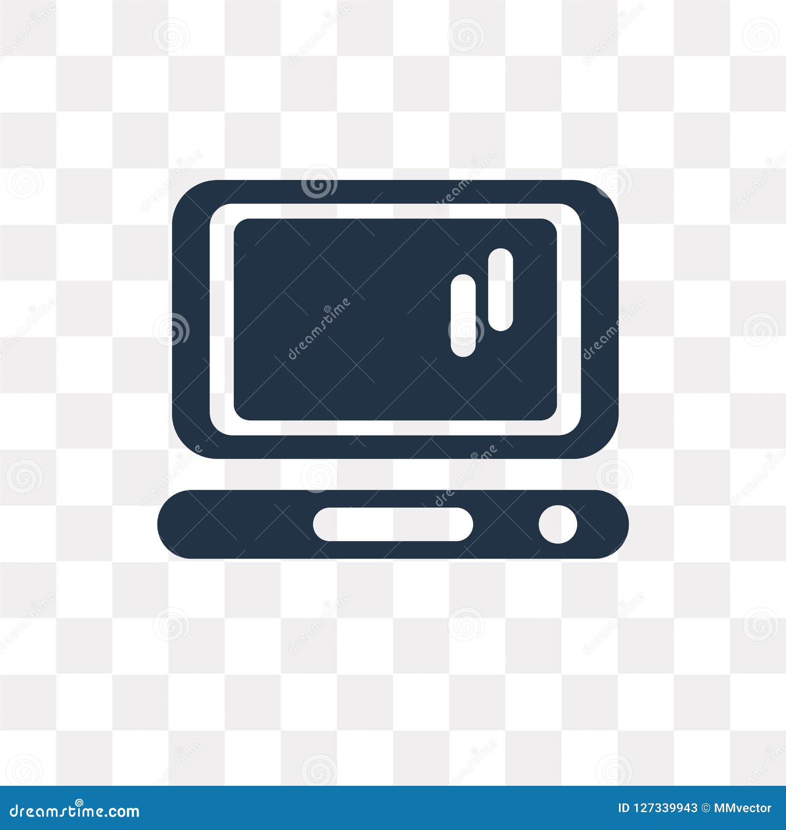 Laptop Vector Icon Isolated On Transparent Background, Laptop T Stock ...