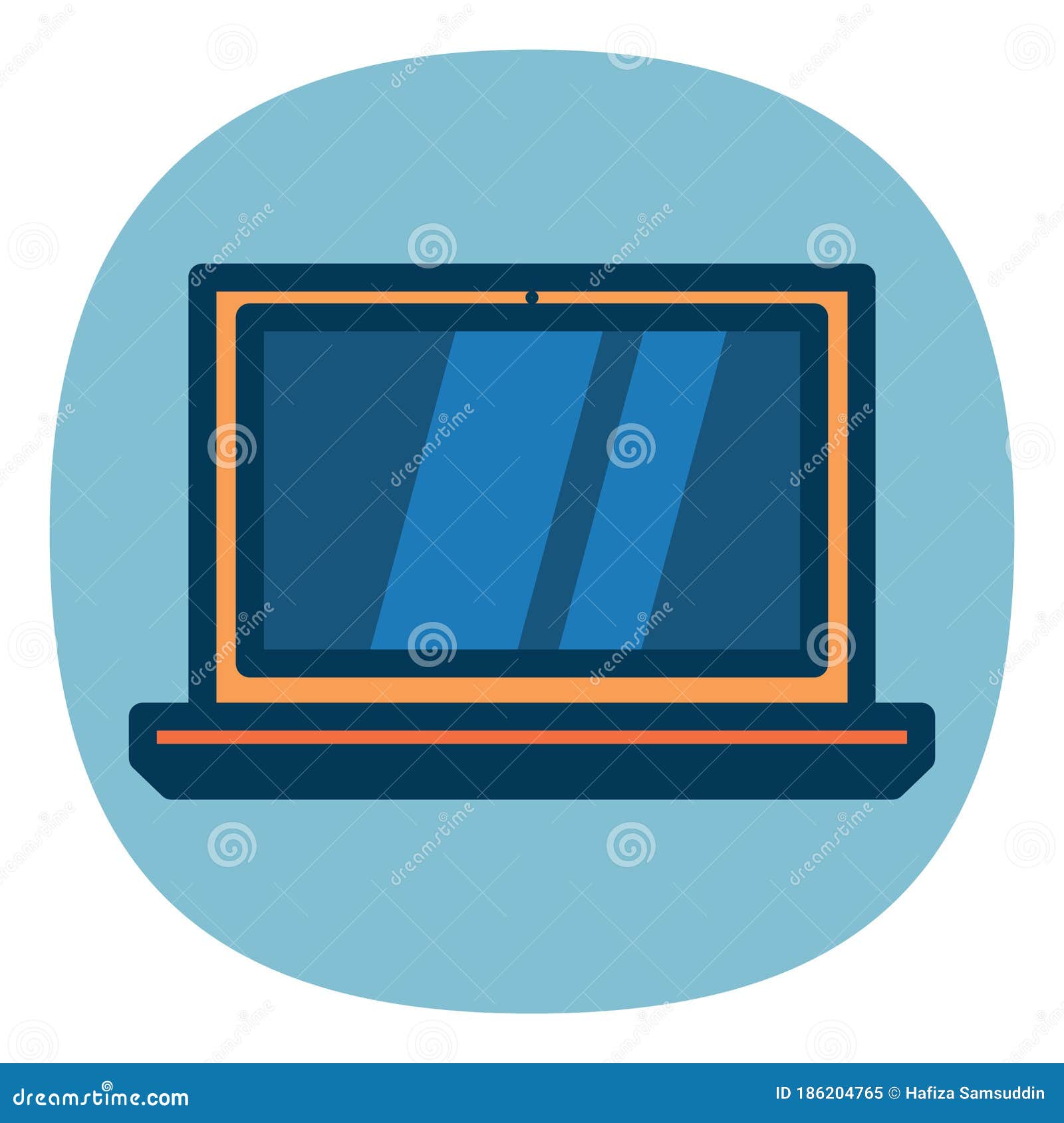 Laptop. Vector Illustration Decorative Design Stock Vector ...