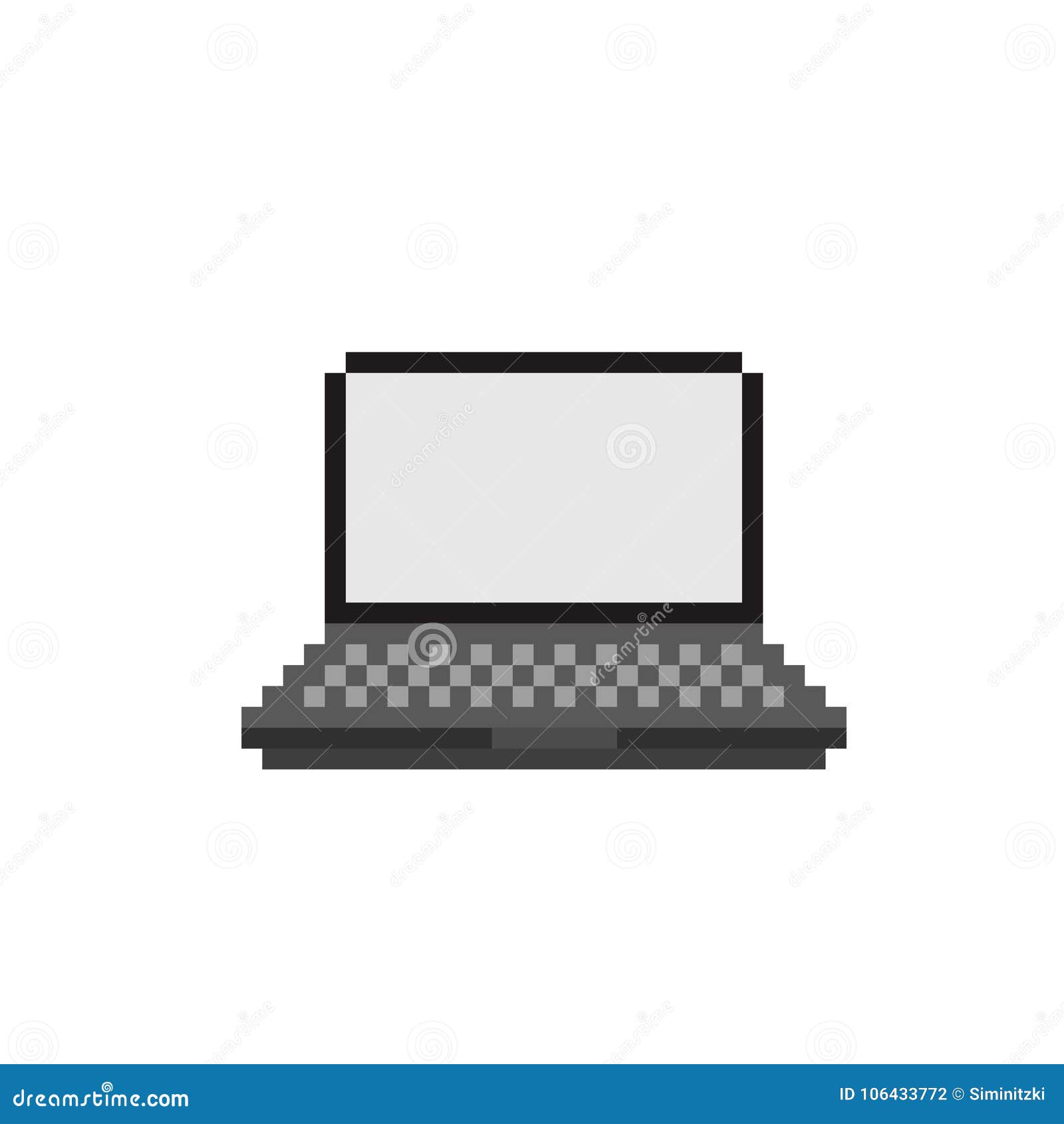 3D Laptop With Pixelated Effect Royalty-Free Stock Photo ...