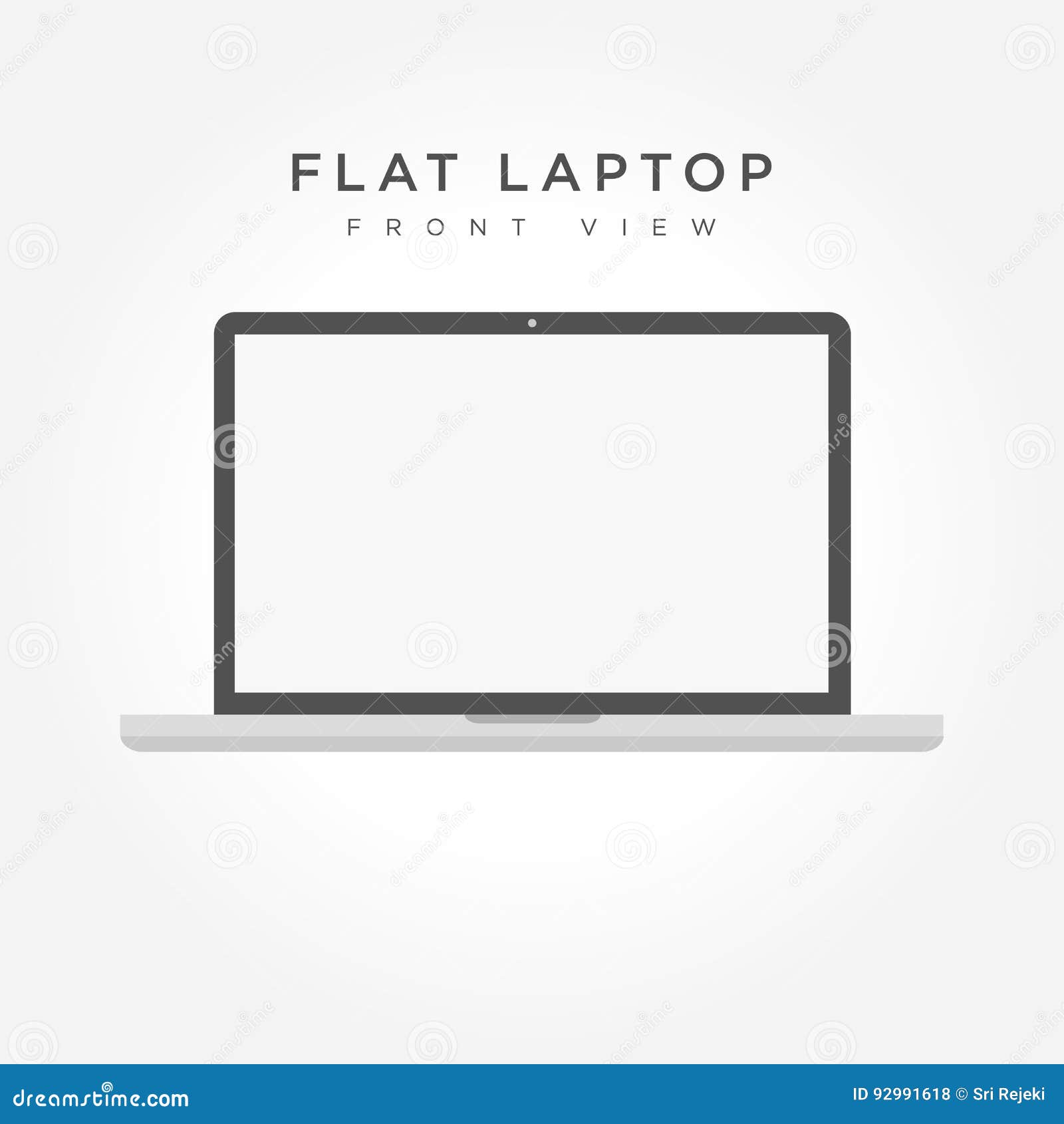 Laptop vector illustration stock vector. Illustration of user - 92991618