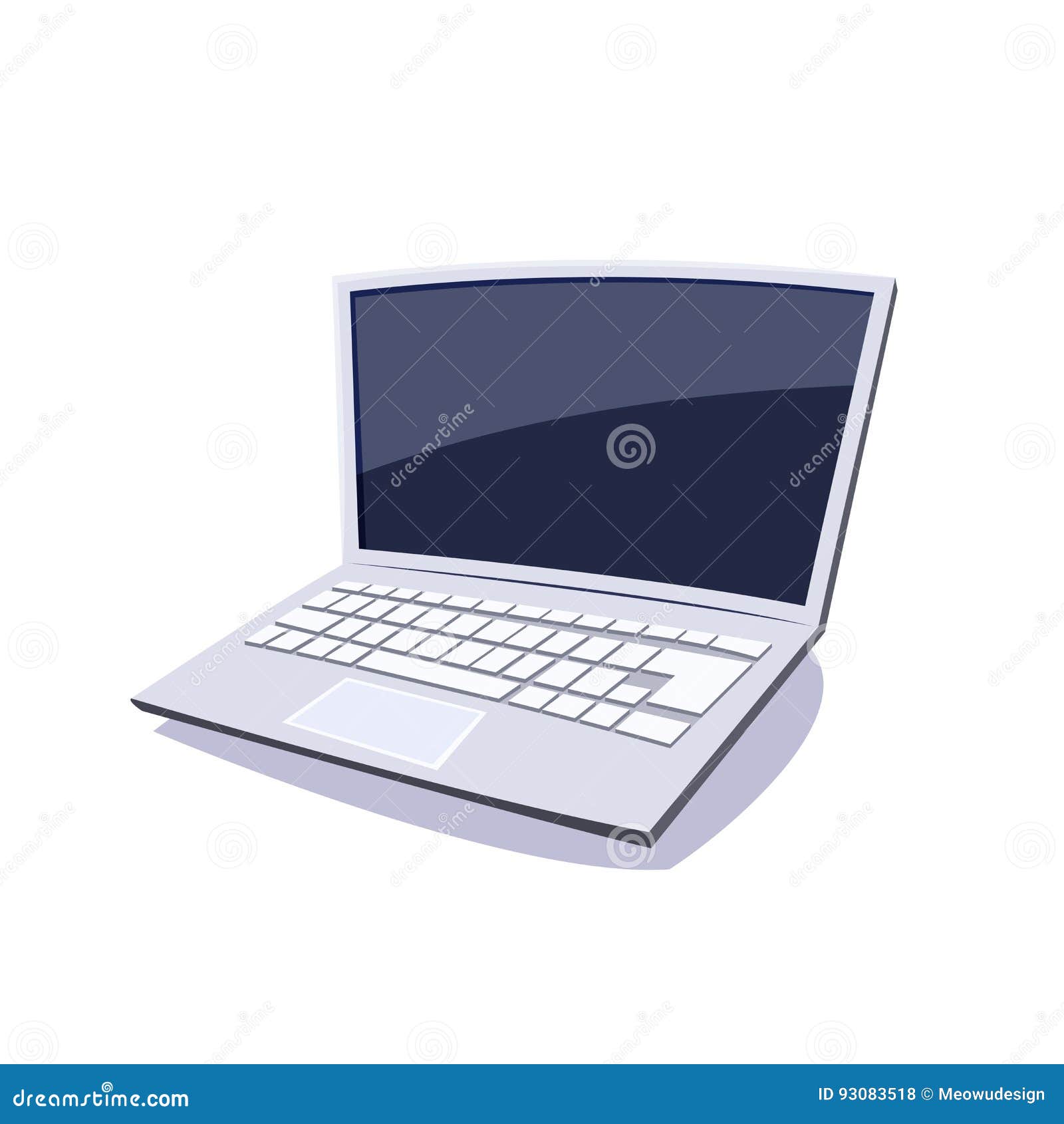 Laptop vector illustration stock vector. Illustration of design - 93083518