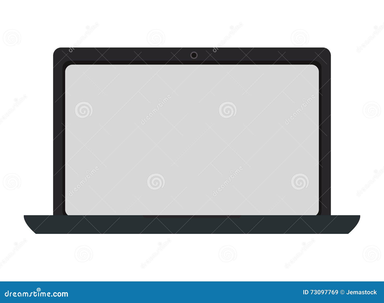 Laptop , Vector Illustration Stock Illustration - Illustration of tech ...