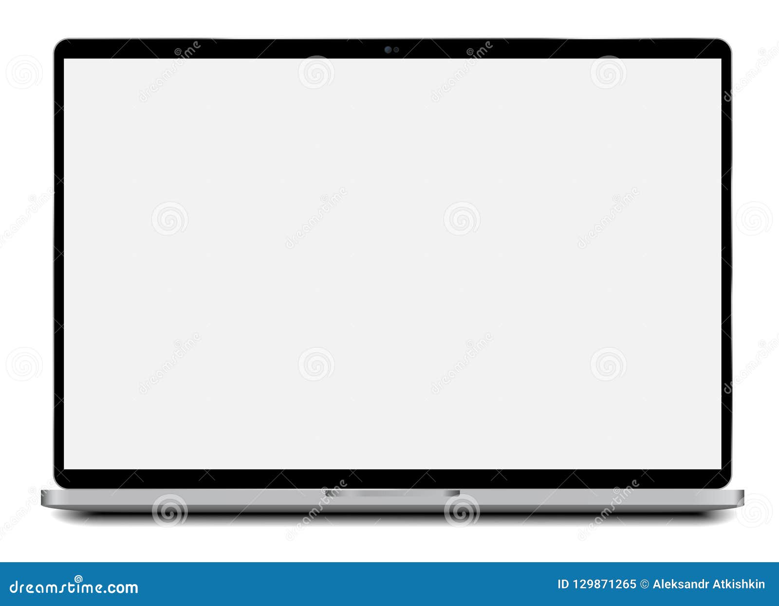 Notebook Laptop Template stock vector. Illustration of internet - 129871265