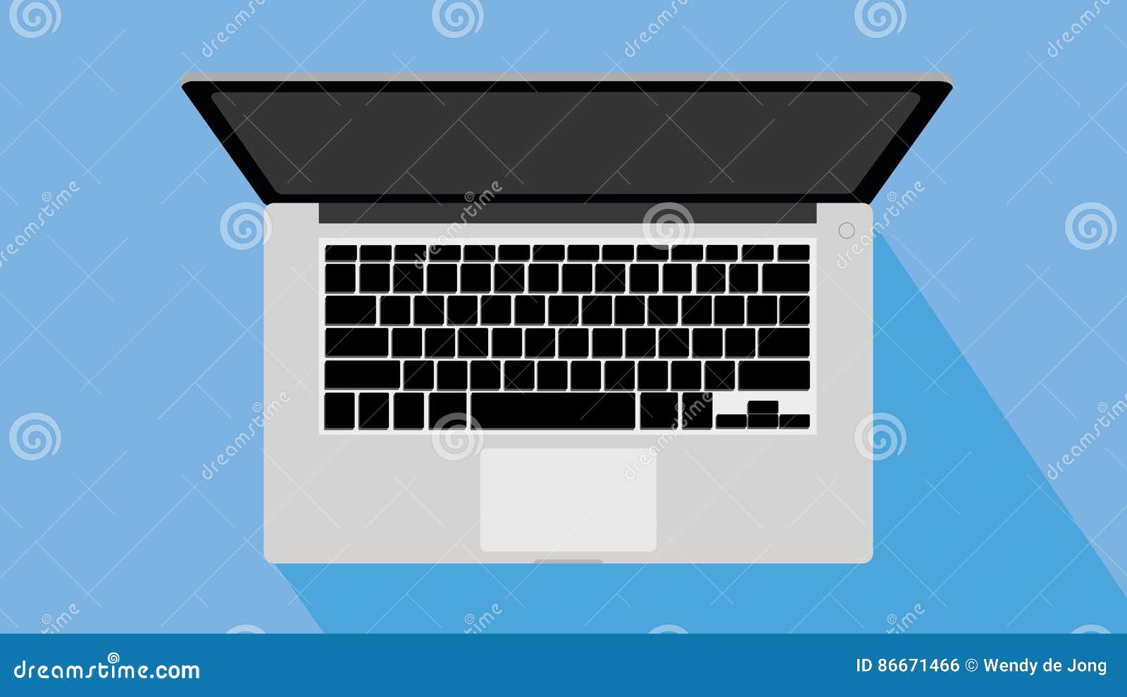 Macbook Pro Vector Flat