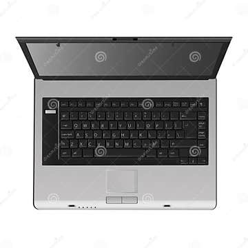 Laptop vector (top view) stock image. Image of mobility - 5606927