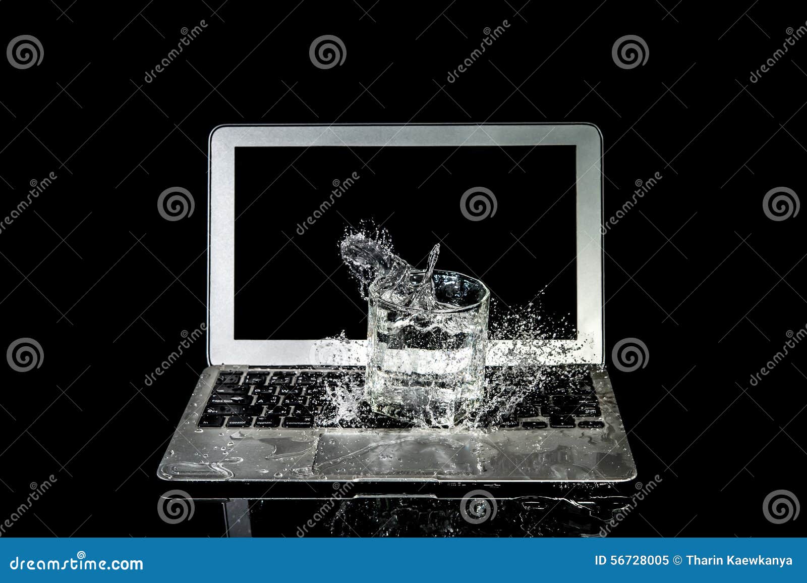 Laptop Water damage stock image. Image of reserve, glacier - 56728005
