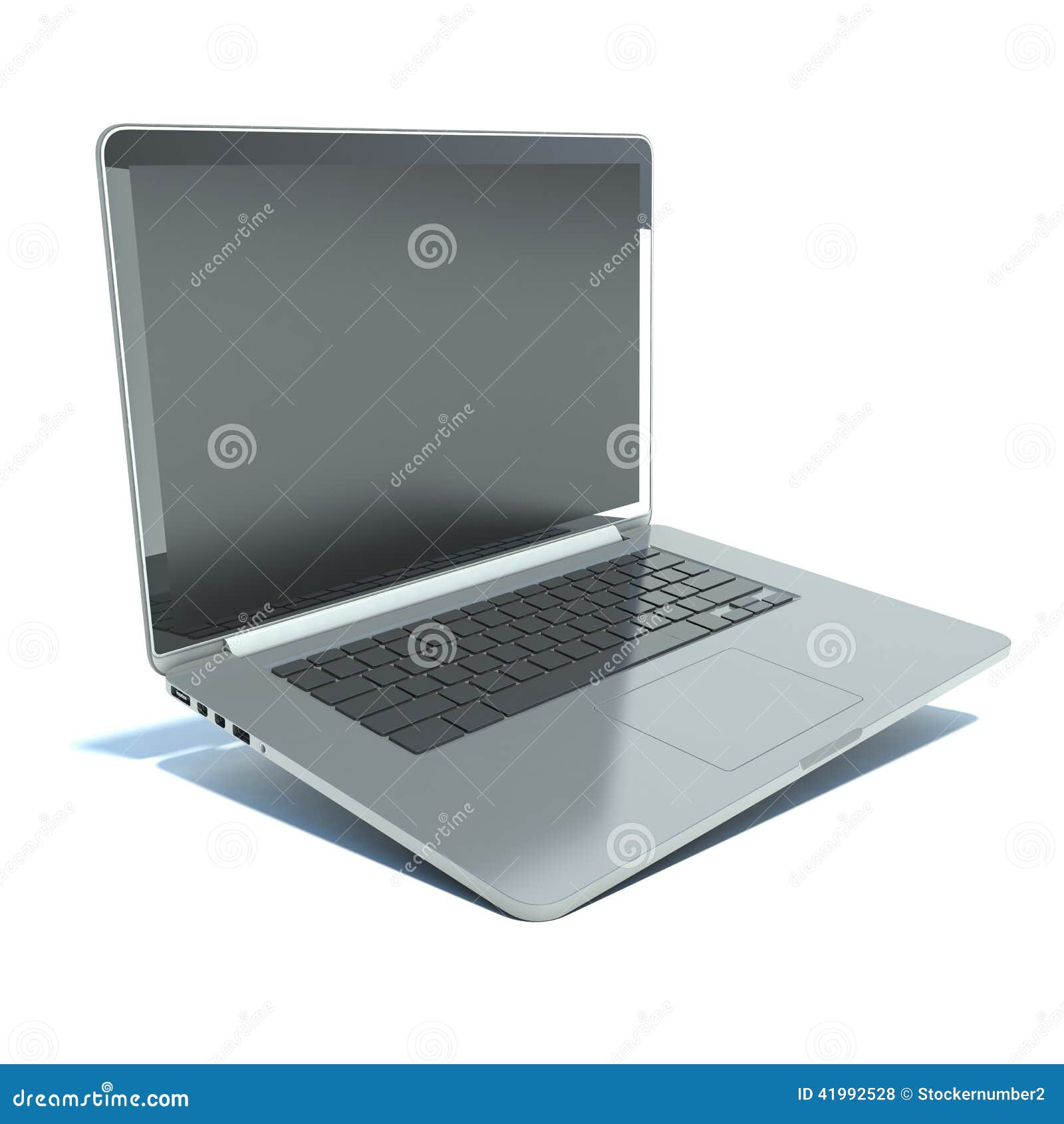 Laptop on white background stock illustration. Illustration of heap ...