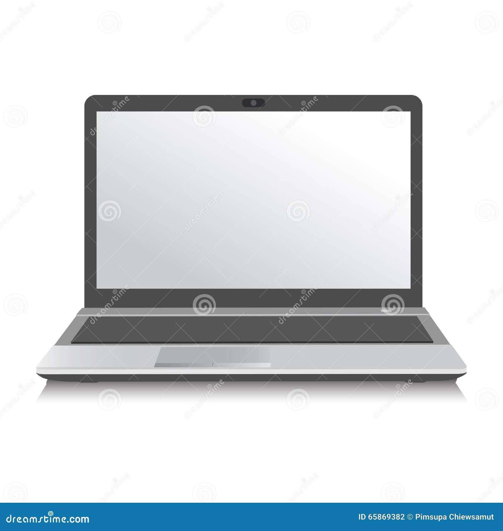 Laptop White Technology Vector Computer Stock Vector - Illustration of ...