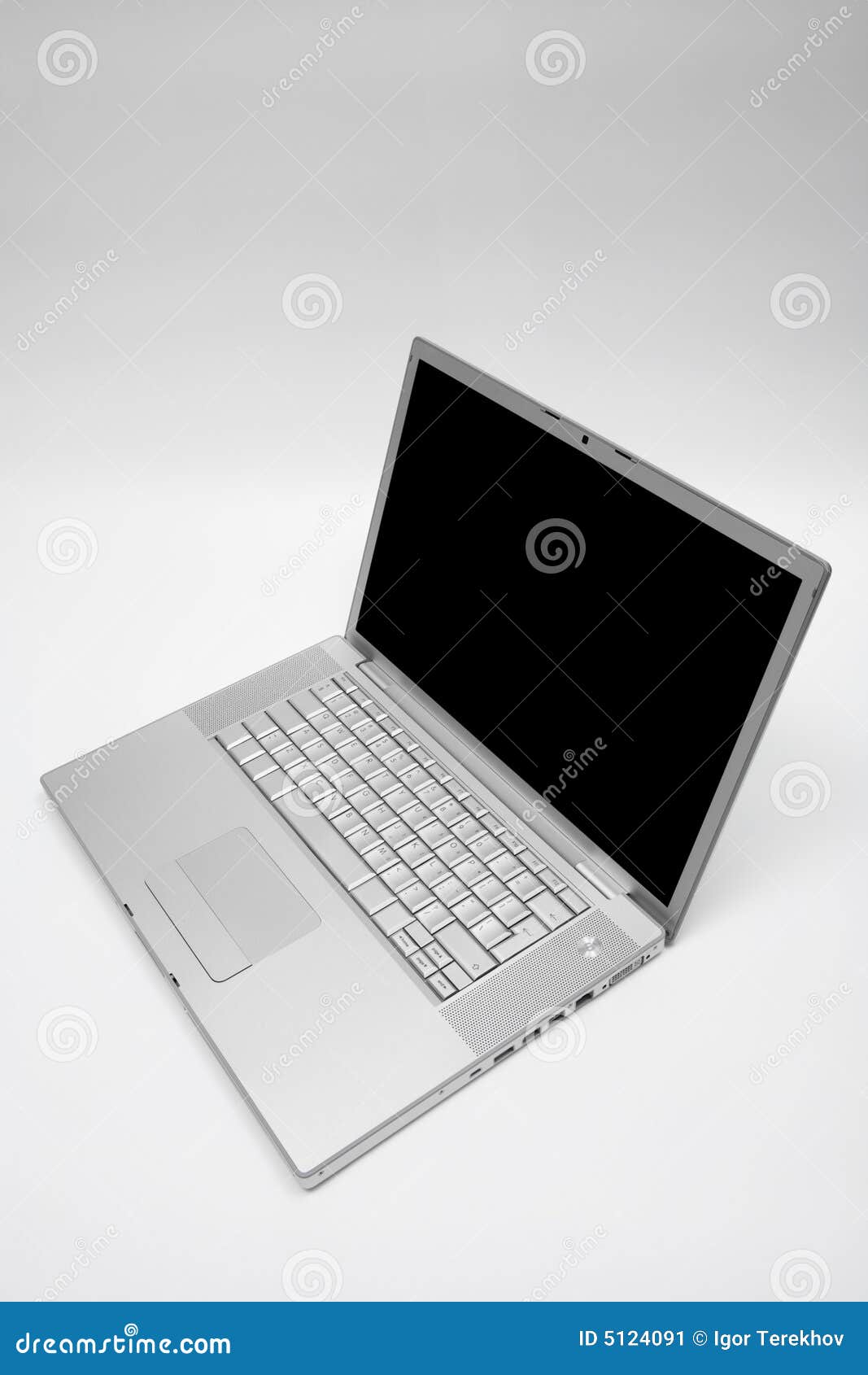 Laptop with the Wide Display Stock Image - Image of laptop, mobile: 5124091