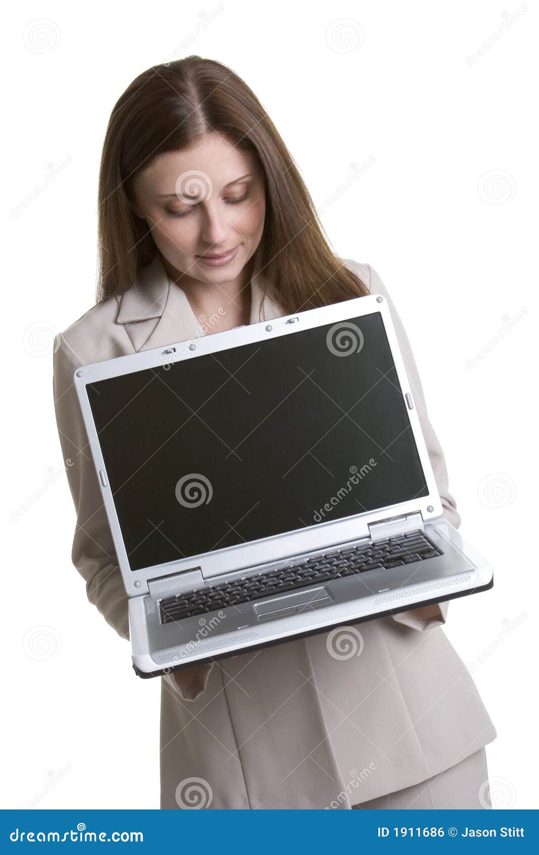 Laptop Woman stock photo. Image of women, girls, businesswoman - 1911686