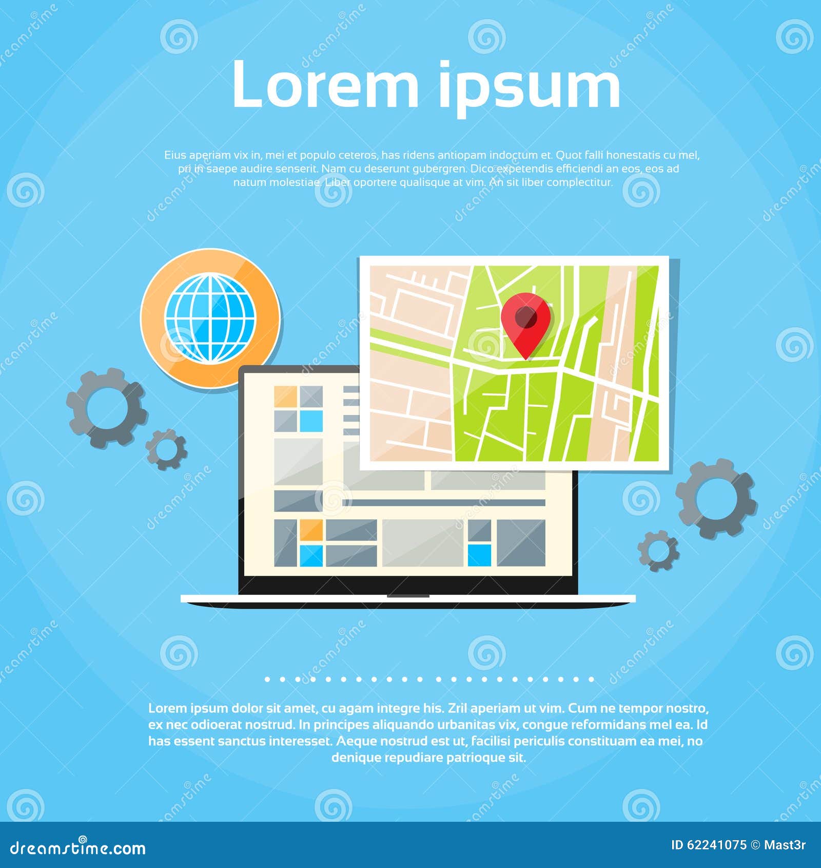 Laptop With World Map On Screen Icon Isolated On Transparent Background ...