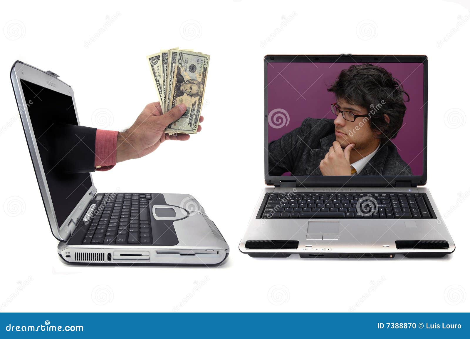 Laptops stock photo. Image of laptop, money, computer - 7388870