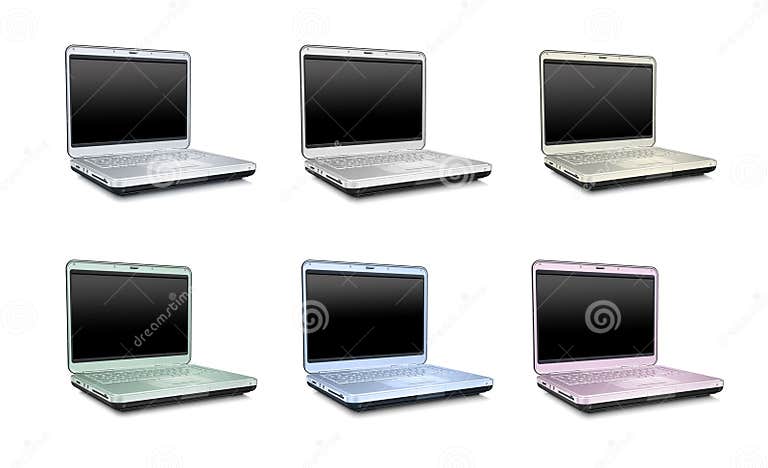 Laptops collection stock illustration. Illustration of drives - 4260317