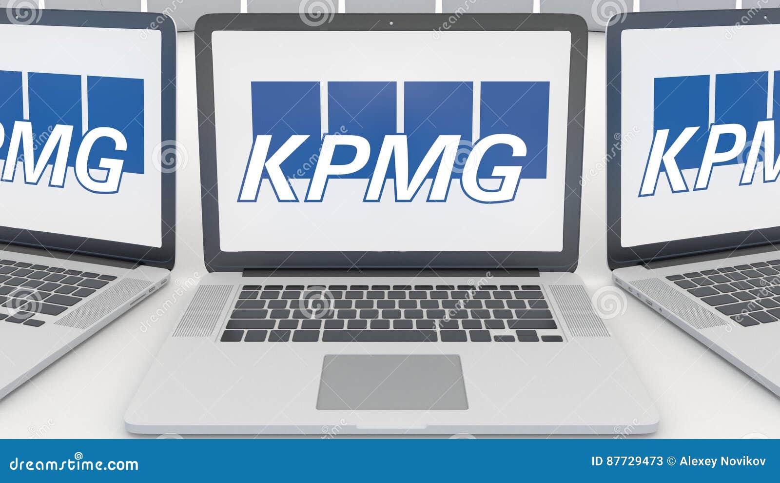 KPMG Logo Made With Computer Code On The Laptop Screen. Editorial ...