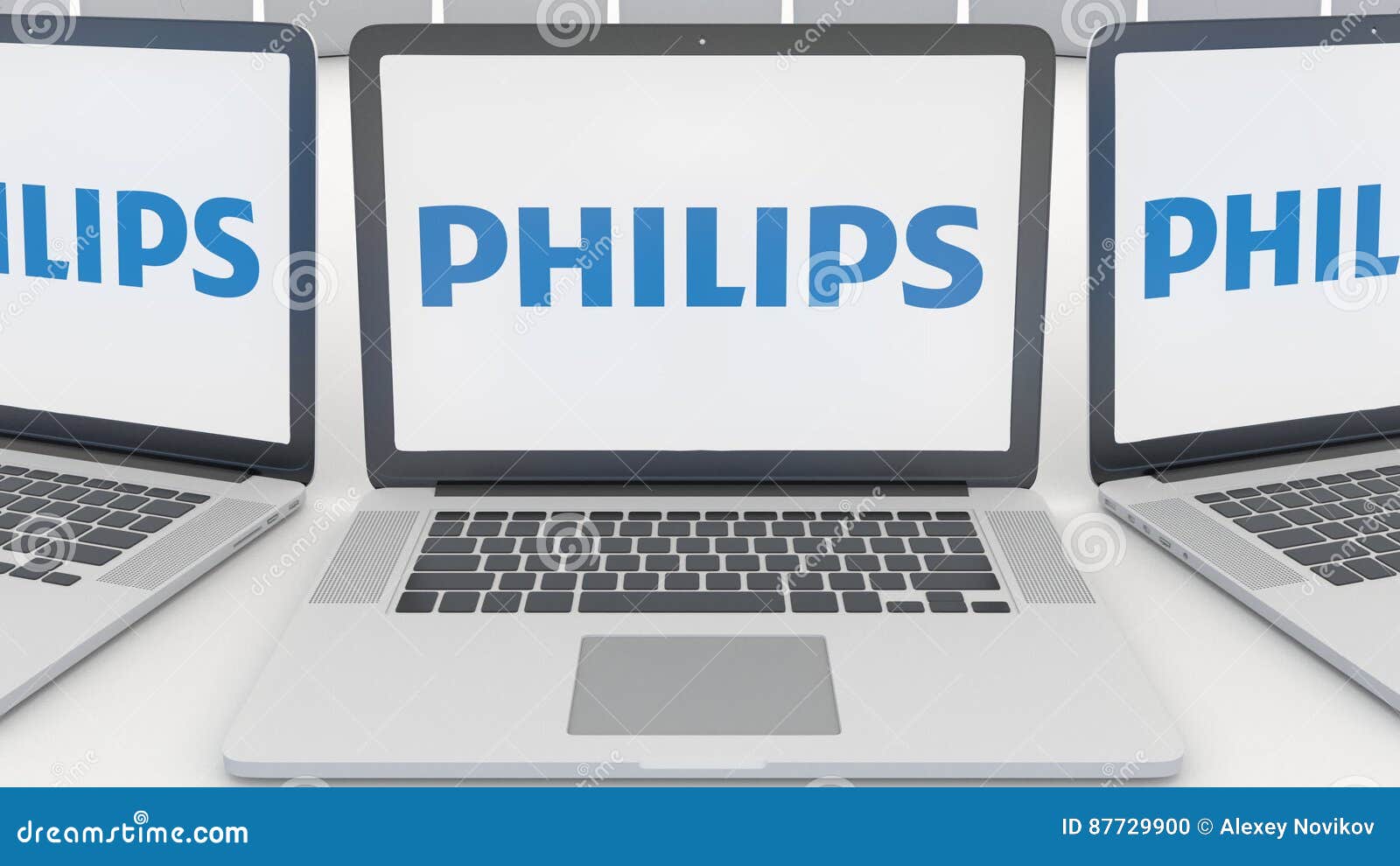 Philips Logo Made Of Hexadecimal Symbols On Computer Screen. Editorial ...