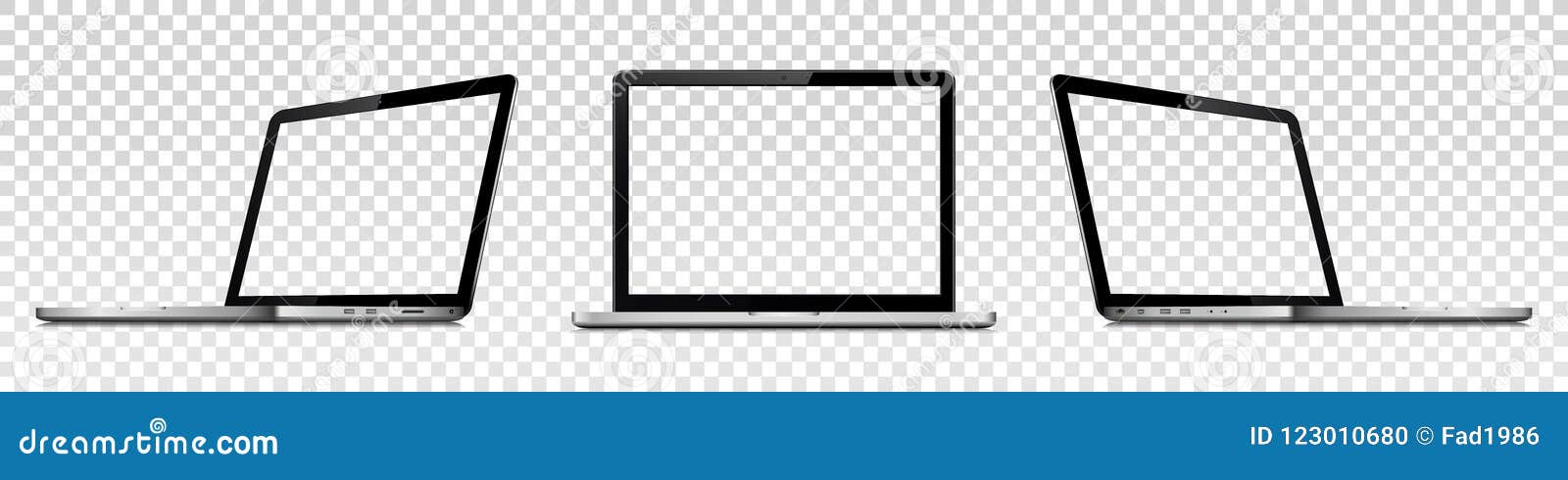 Laptops With Transparent Screen Isolated On Transparent Background ...
