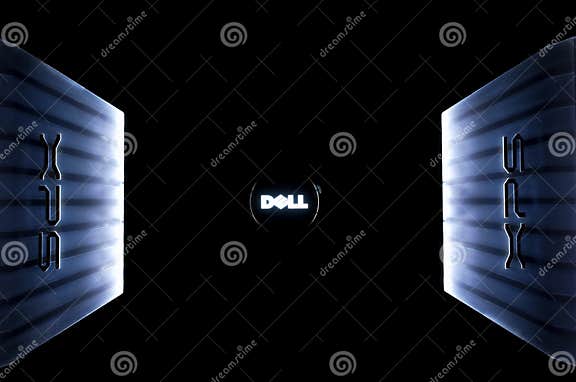 Laptopzeichen Dell-XPS redaktionelles foto. Bild von leistung - 18303991