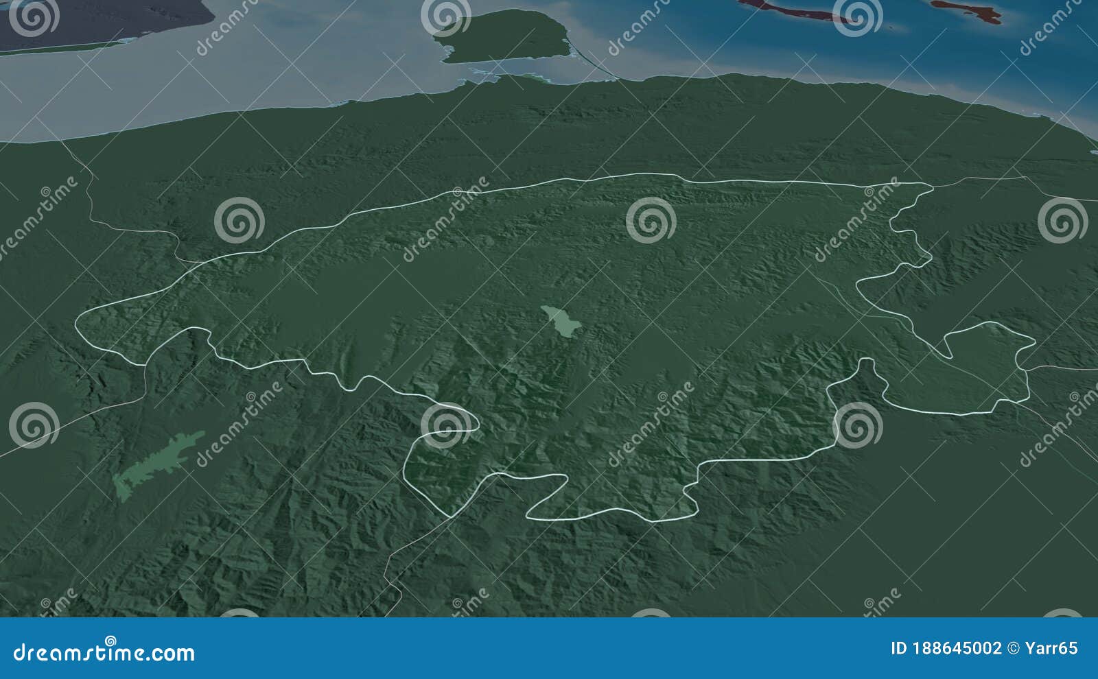 Lara, Venezuela - Outlined. Administrative Stock Illustration ...