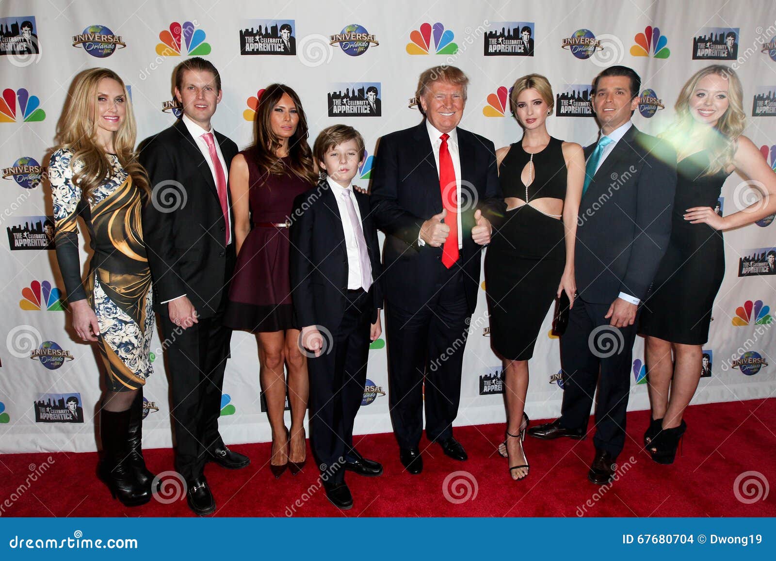 Lara Yunaska, Eric Trump, Melania Trump, Barron Trump, Donald Trump ... Lara Yunaska, Eric Trump, Melania Trump, Barron Trump, Donald Trump ...