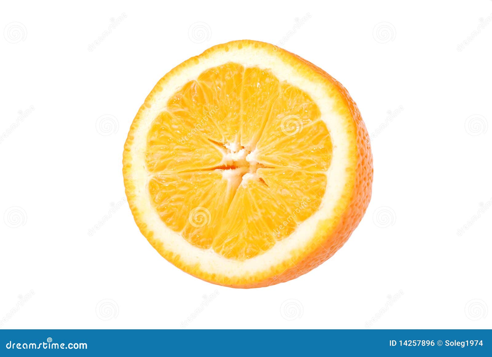 Laranja Cortada Isolada No Branco Foto de Stock - Imagem de orgânico ...