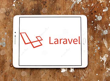 Laravel web framework logo editorial stock photo. Image of laravel ...