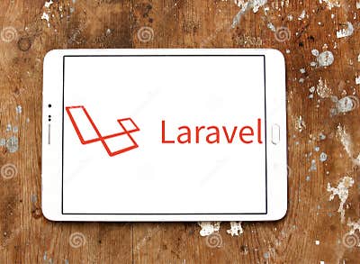 Laravel web framework logo editorial stock photo. Image of laravel ...