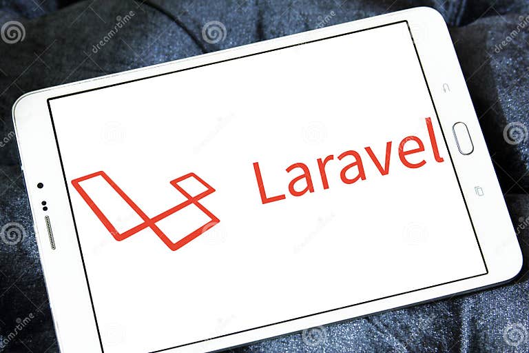 Laravel web framework logo editorial photo. Image of opensource - 118522921