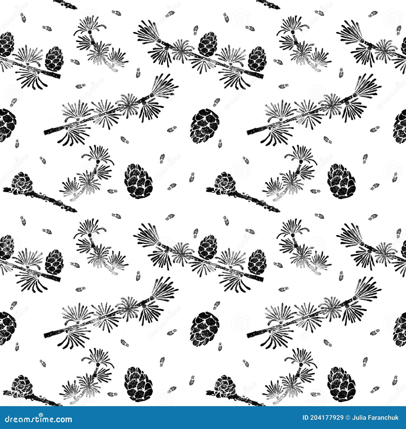 Larix Decidua - European Larch Vector Illustration | CartoonDealer.com ...