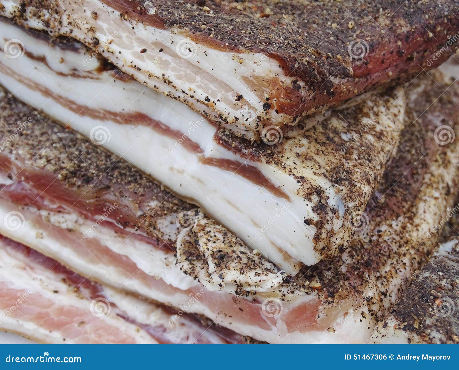 Lard, bacon stock photo. Image of food, spices, meat - 51467306