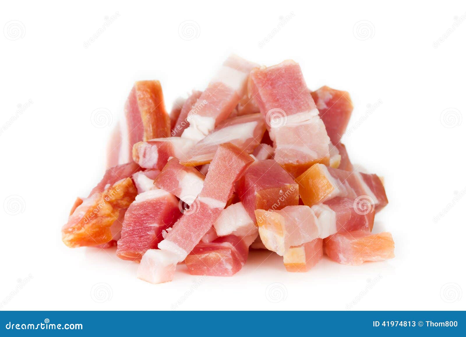 Lard cubé image stock. Image du tranché, coupure, frais - 41974813