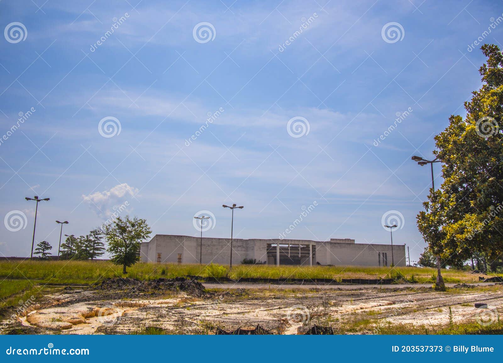 Large Abandoned Empty Rural Building Stock Image - Image of abandoned ...