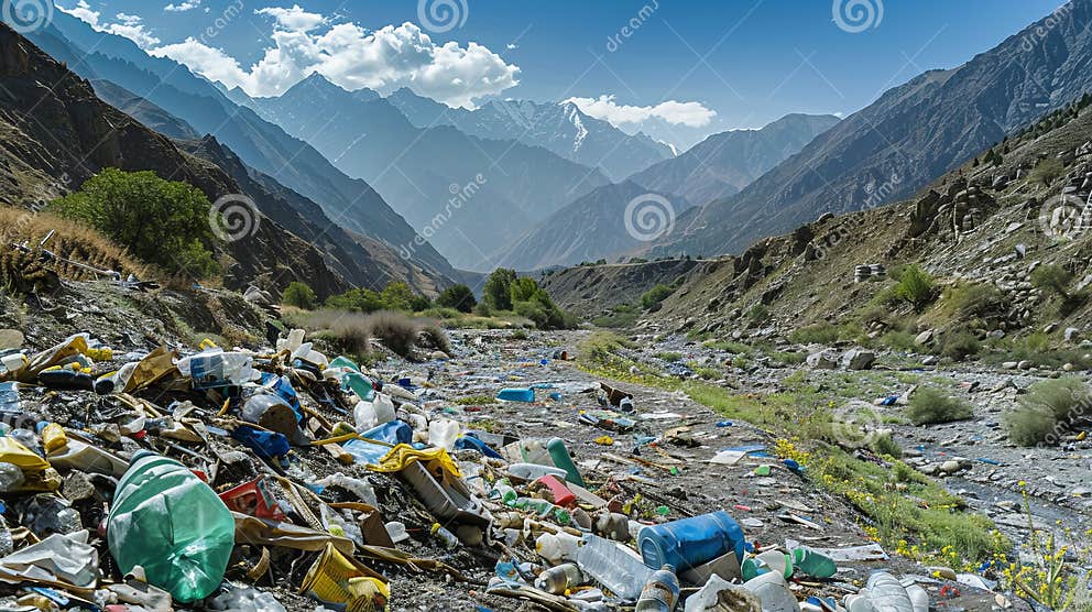 Large Accumulation of Plastic Debris and Garbage Discarded in the ...