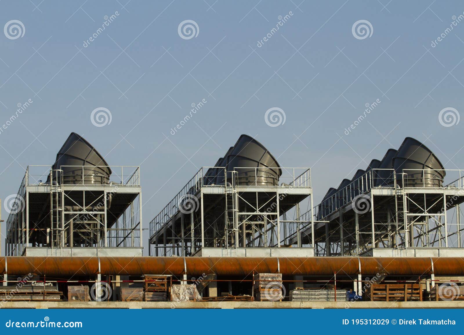 Large Air Conditioning System Stock Image - Image of installed ...