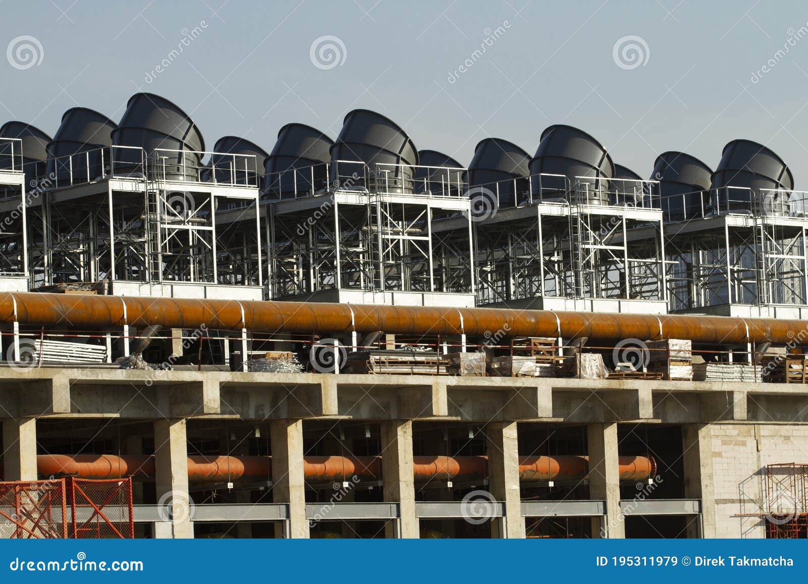 Large Air Conditioning System Stock Image - Image of hvac, control ...