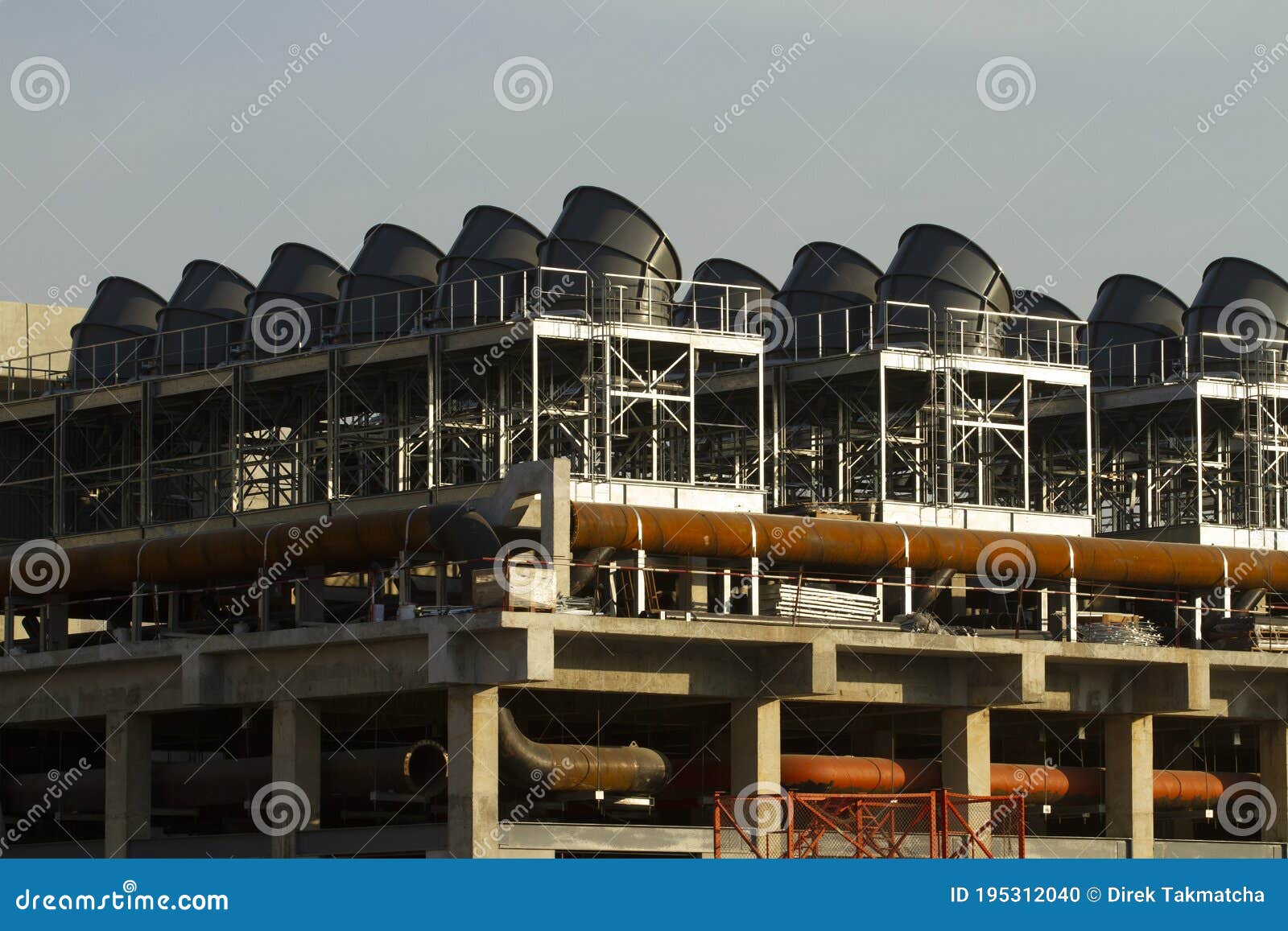 Large Air Conditioning System Stock Photo - Image of condenser ...