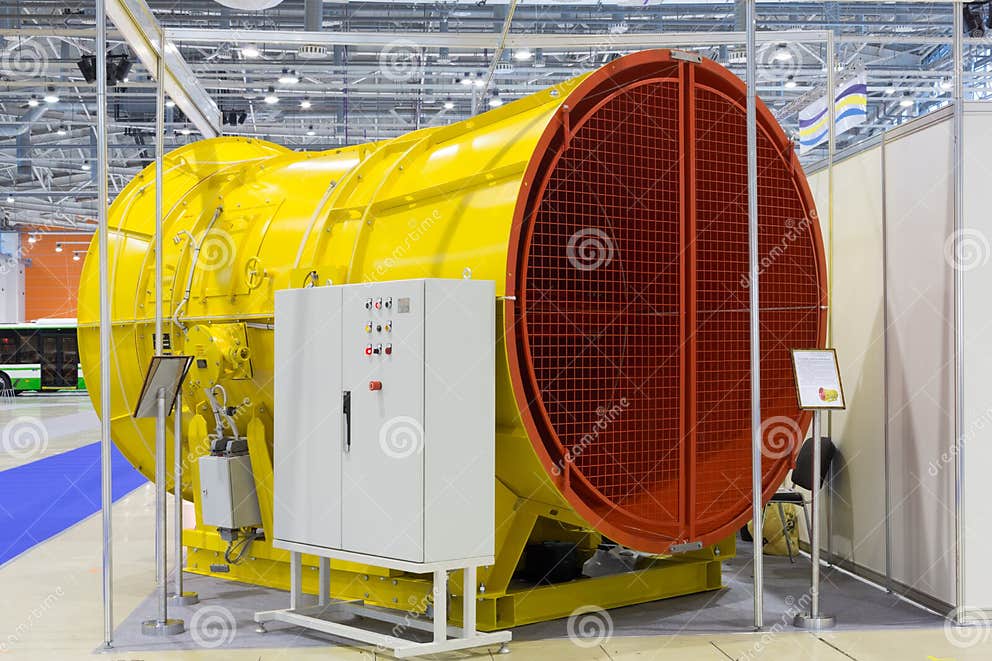 Large Air Handling Unit with a Control Panel Stock Image - Image of ...