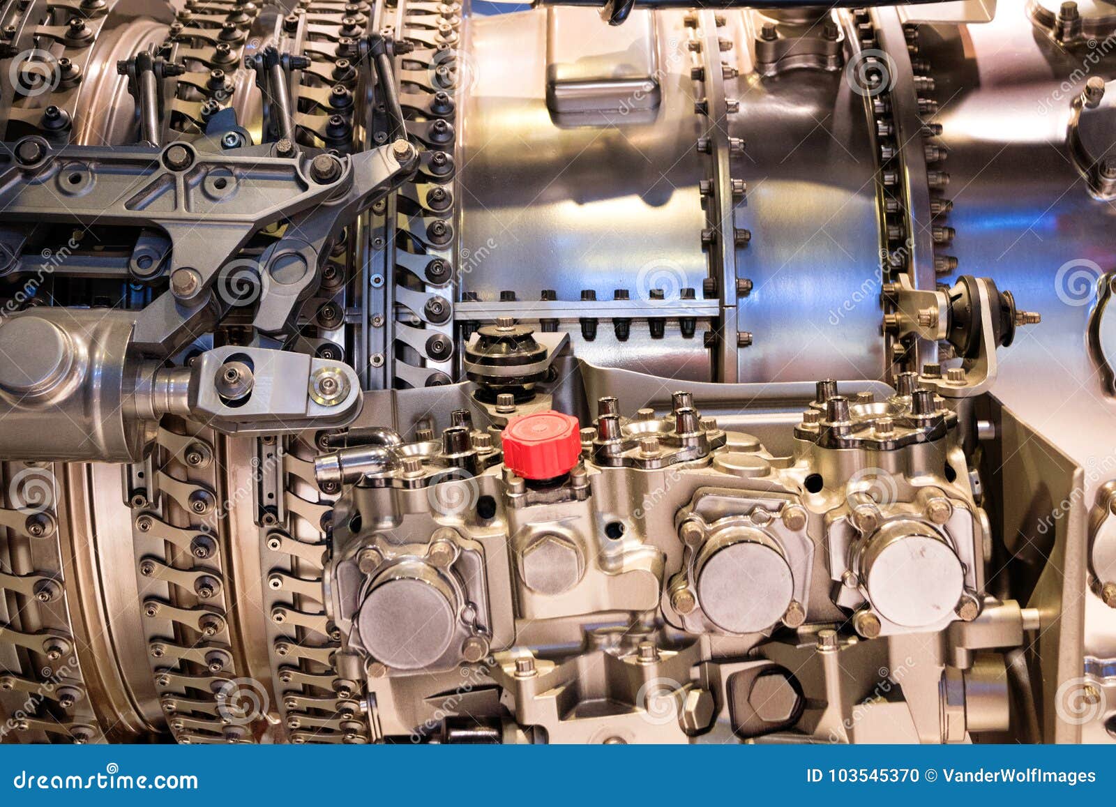 Large Aircraft Engine Mechanics Stock Photo - Image of complex, energy ...