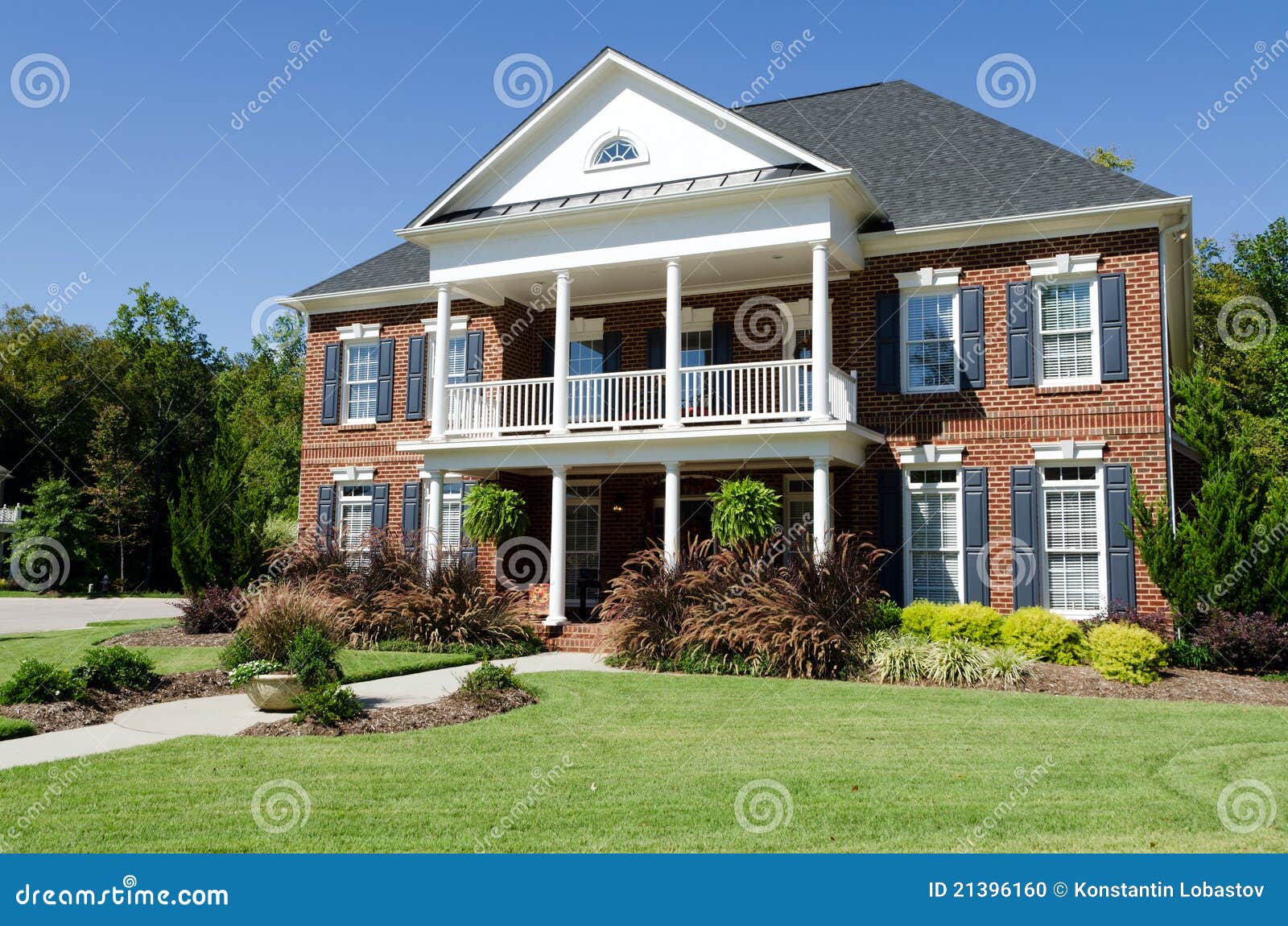 Large american house stock photo. Image of modern, america - 21396160