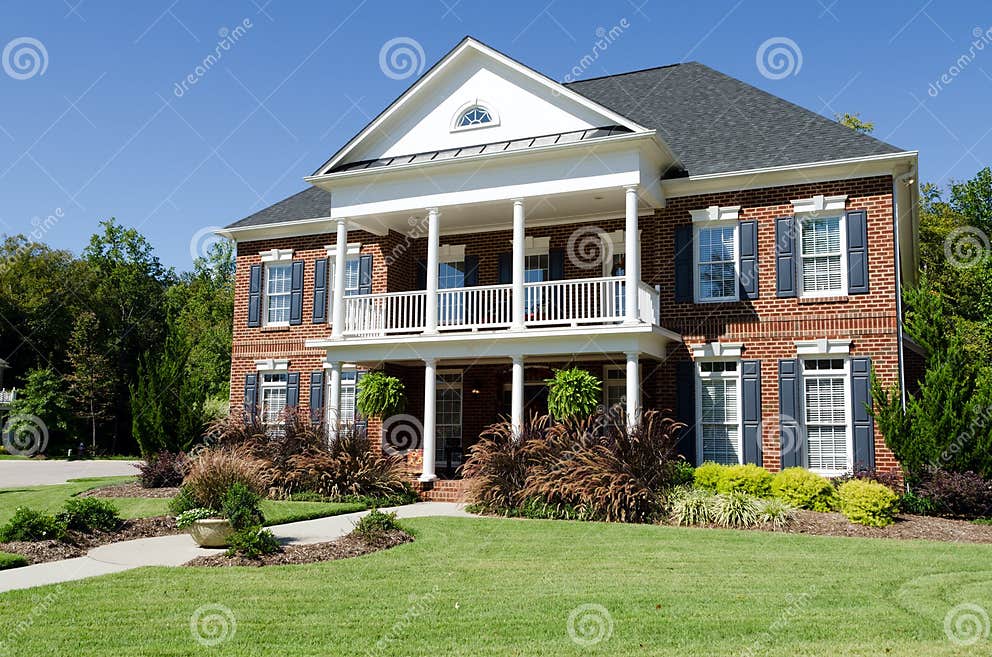 Large american house stock photo. Image of modern, america - 21396160
