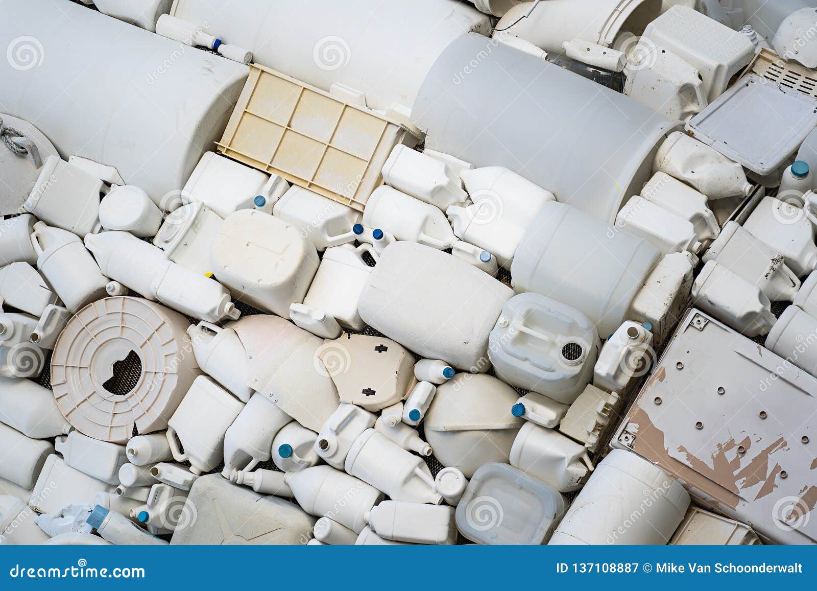 A Pile of Plastic Litter and Waste Stock Image - Image of global ...