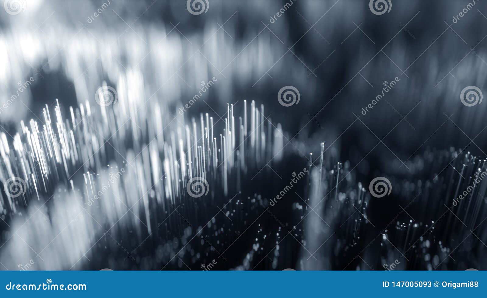 Large Amount of Square Grayscale Columns. 3d Rendering Stock ...